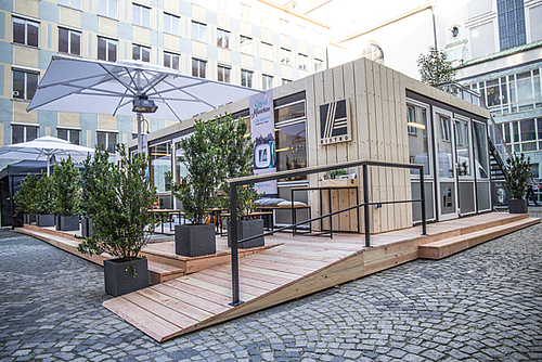 Schlemmen im Container | Zeppelin Rental