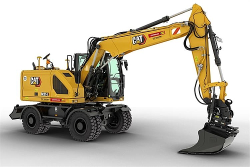 Hier mieten: Mobilbagger CAT M314 NG (14,9 t) | Zeppelin Rental